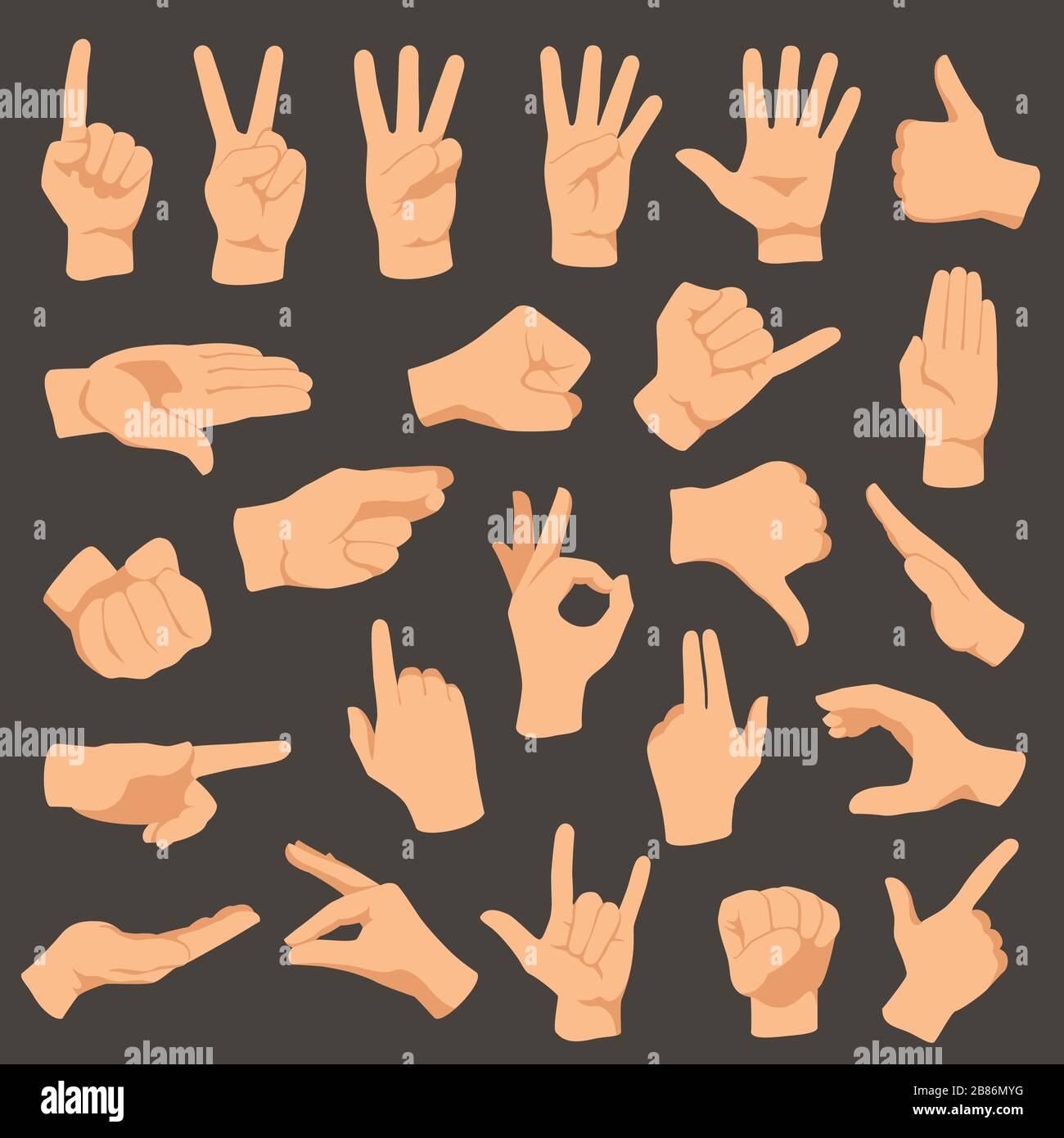 Hand Gestures Vector