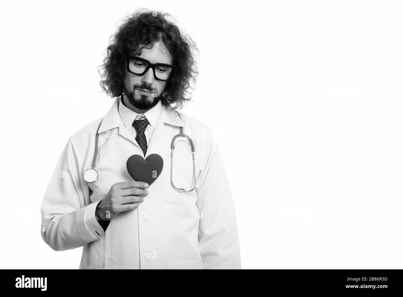 Man red beard holding Black and White Stock Photos & Images - Alamy