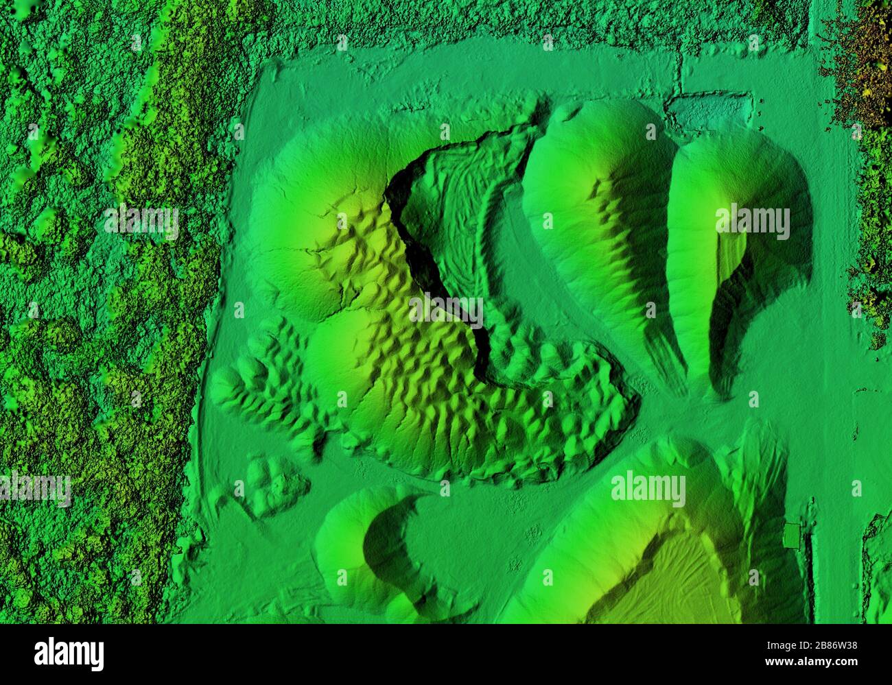 DEM - digital elevation model. Product made after proccesing pictures ...
