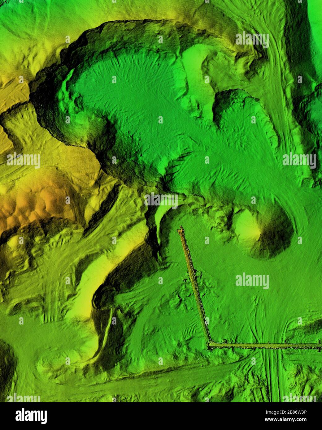 Digital elevation model drone hi-res stock photography and images - Alamy