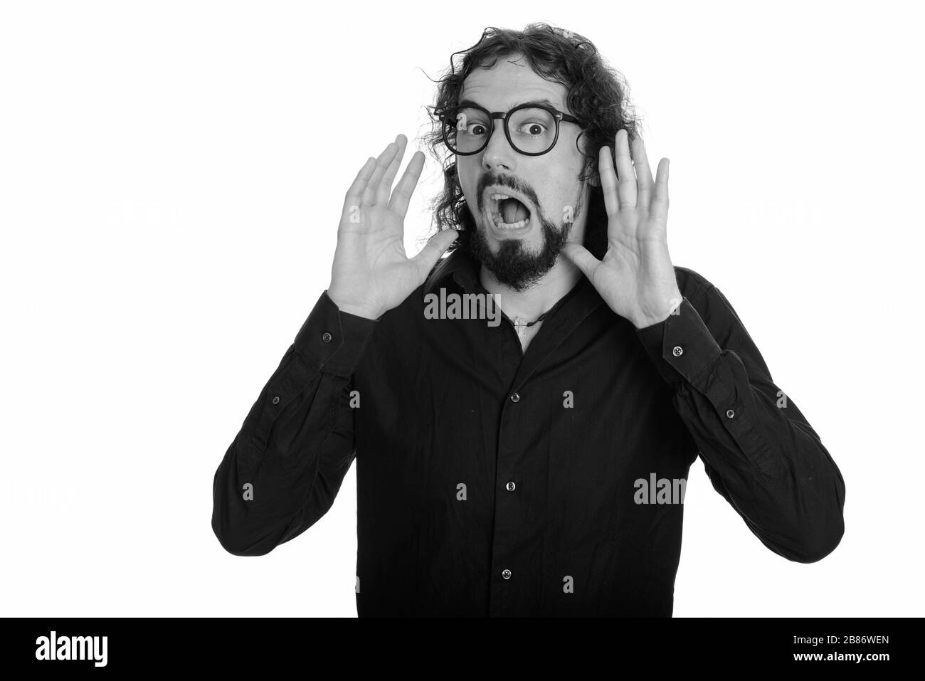Shocked caucasian male hi-res stock photography and images - Alamy
