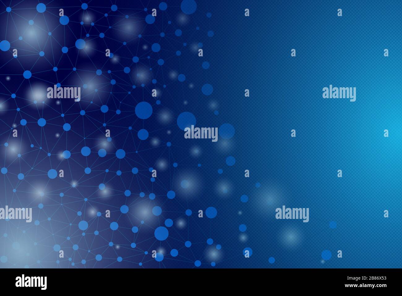 Abstract Science Pattern With Molecule Structure And Glowing Effect On