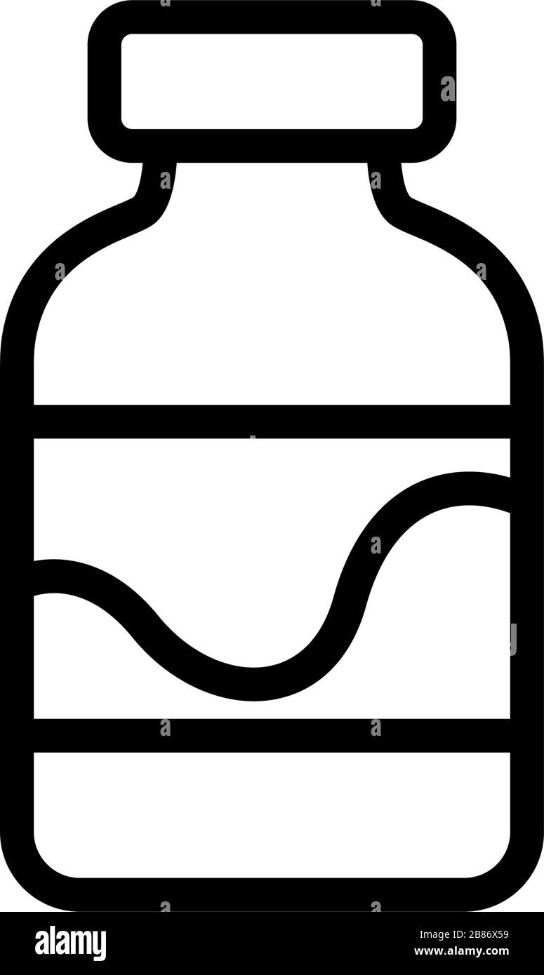 homemade yogurt icon vector outline illustration Stock Vector Image ...