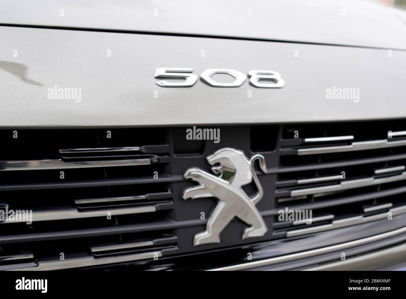 Bordeaux , Aquitaine / France - 09 24 2019 : Detail front sign of the ...