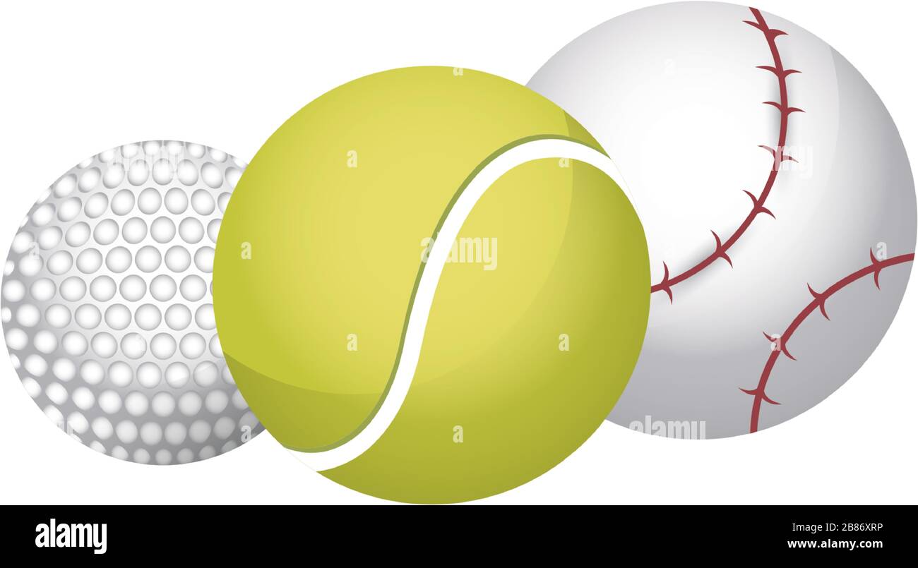 Sport balls icons set cartoon hi-res stock photography and images - Alamy