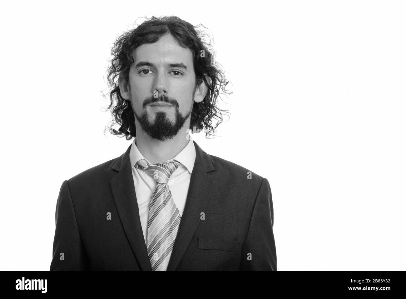 Bearded guy in black suit Black and White Stock Photos & Images - Alamy