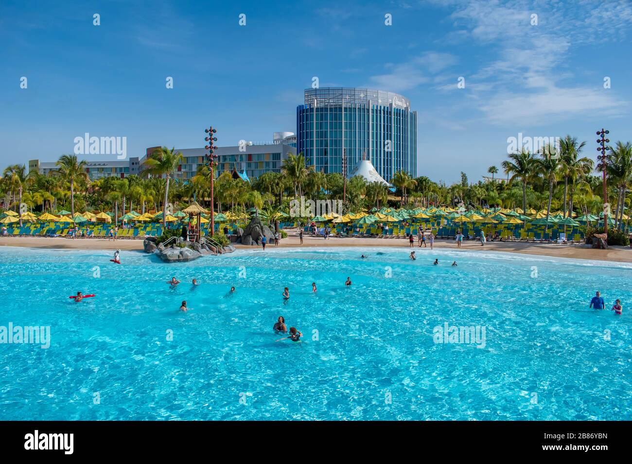 Orlando, Florida. March 10, 2020. Panoramic view of Waturi Beach and ...