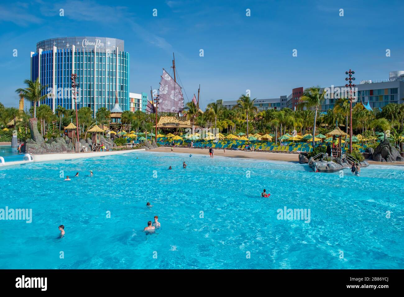 Orlando, Florida. March 10, 2020. Panoramic view of Waturi Beach and ...