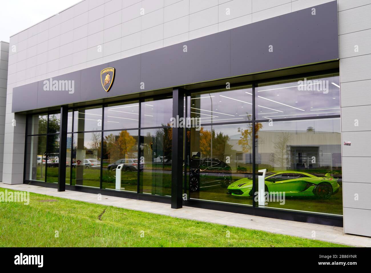 Bordeaux , Aquitaine / France - 11 18 2019 : Lamborghini dealership ...