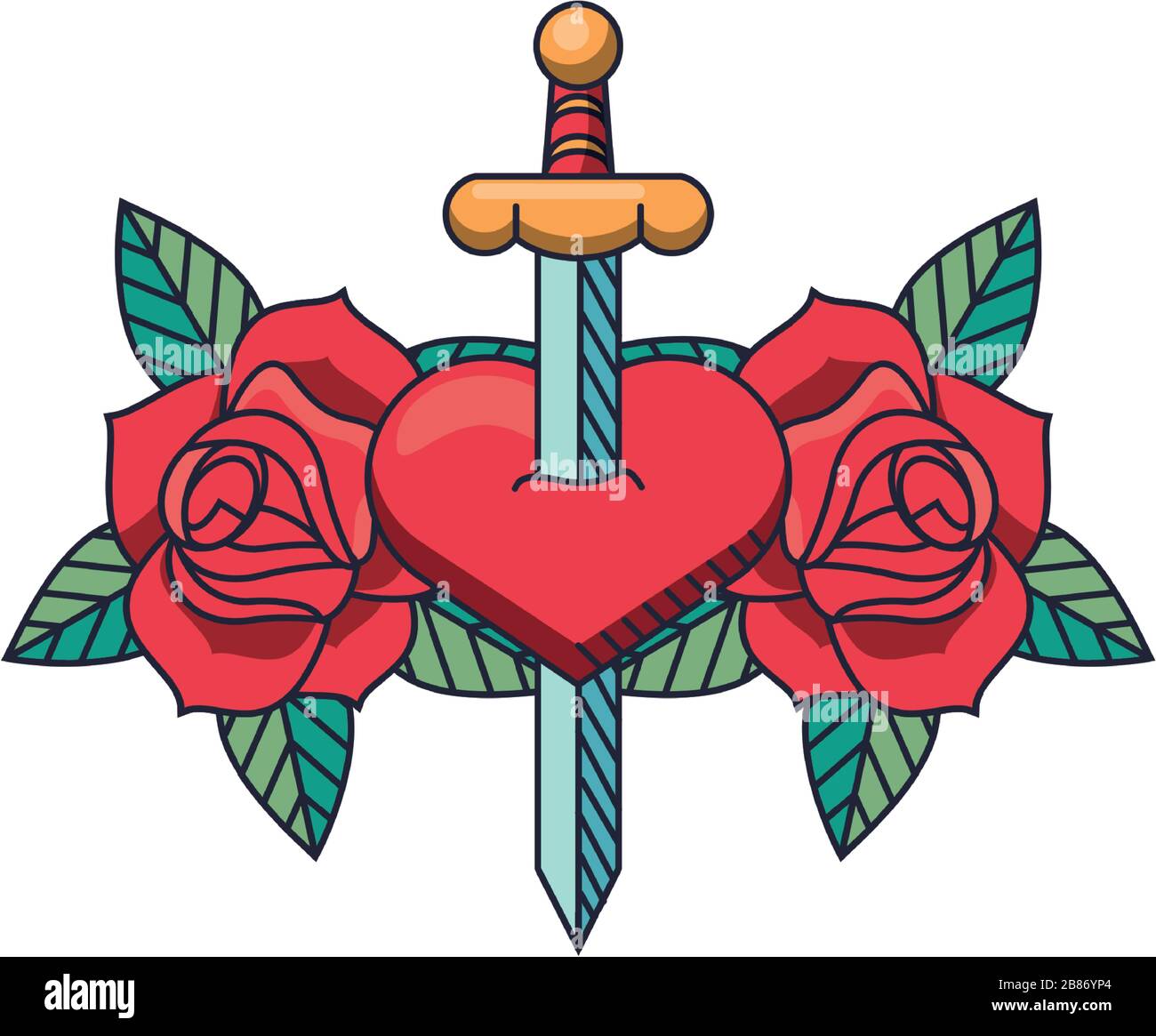 Crossed petals Stock Vector Images - Alamy