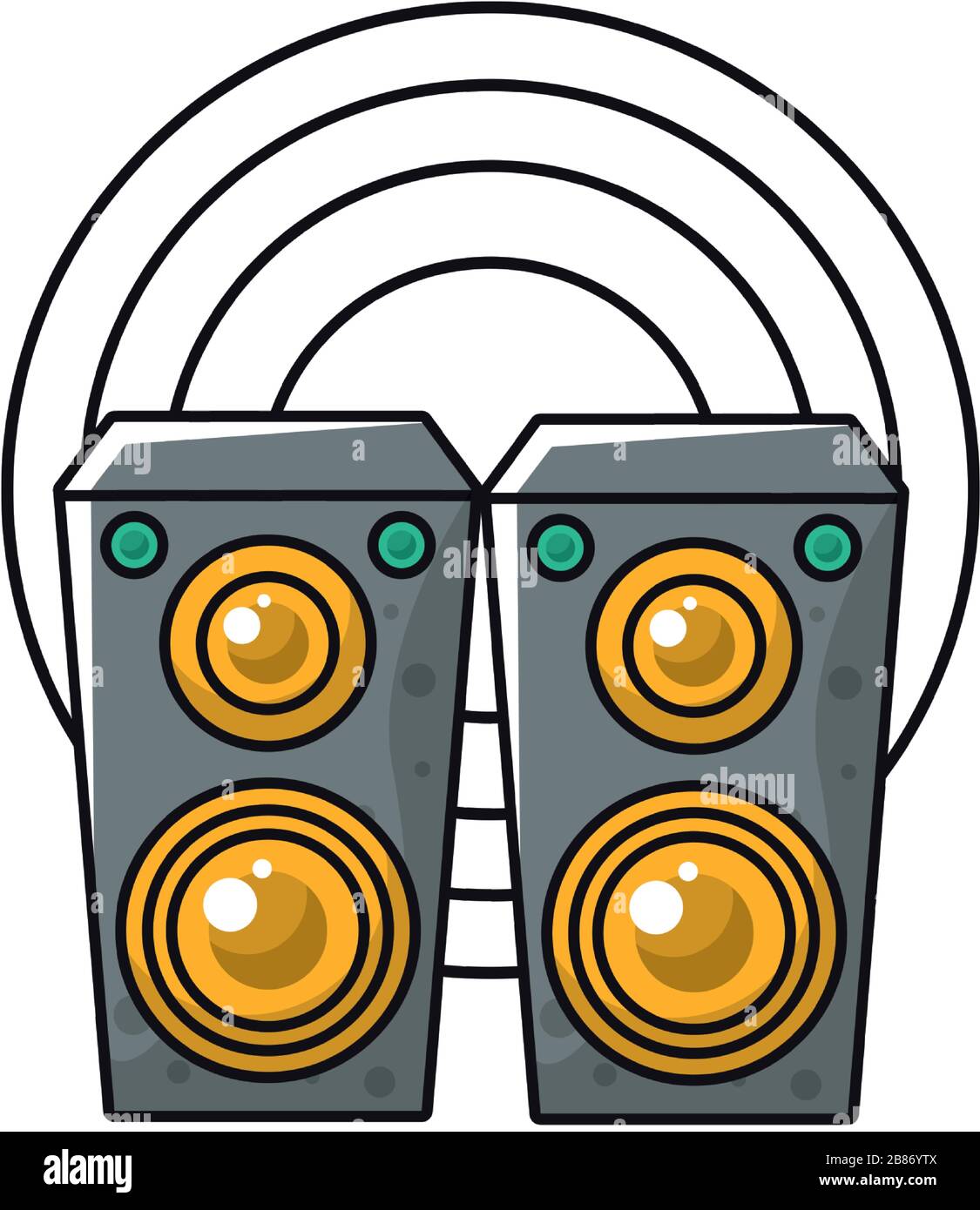 speakers sound audio devices icon Stock Vector Image & Art - Alamy