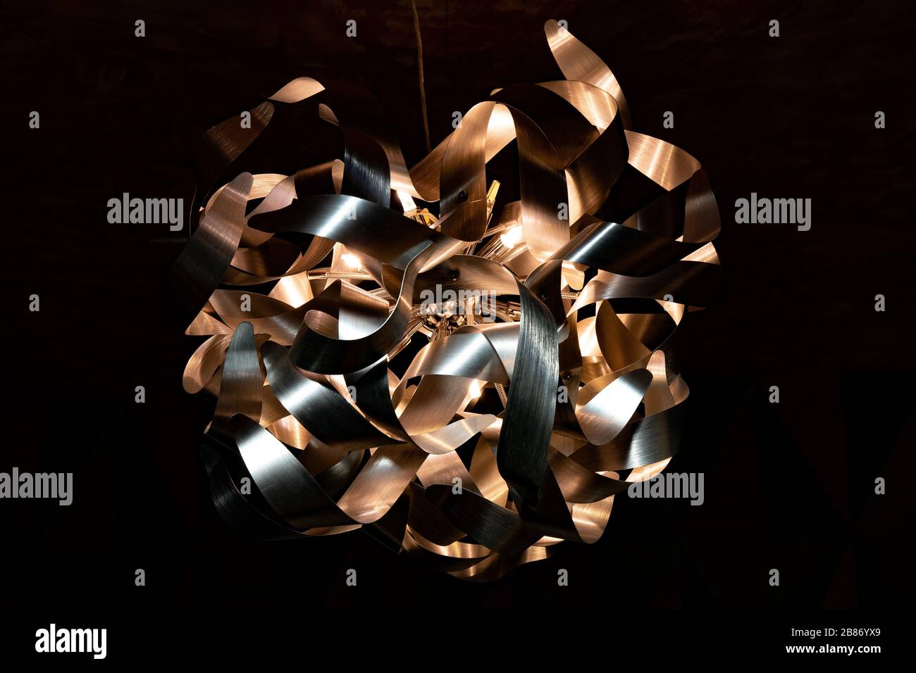 Modern metal chandelier hi-res stock photography and images - Alamy