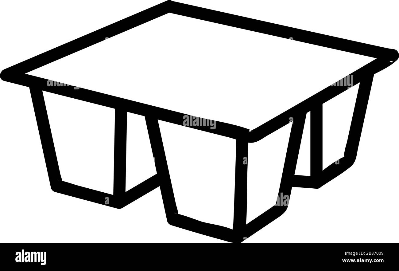 yogurt packaging icon vector outline illustration Stock Vector Image ...