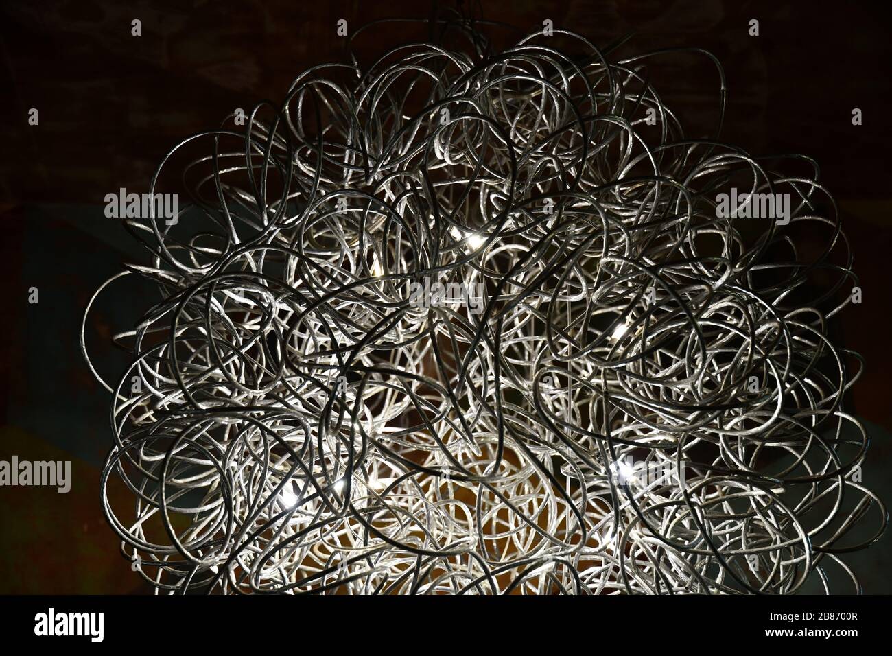 Silver chandelier hi-res stock photography and images - Alamy