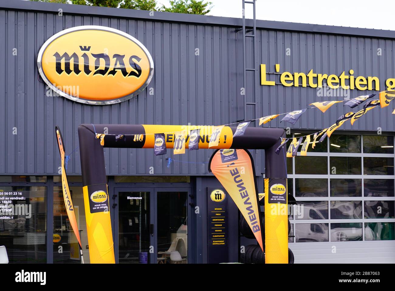 Bordeaux , Aquitaine / France - 10 30 2019 : Midas sign shop Service ...