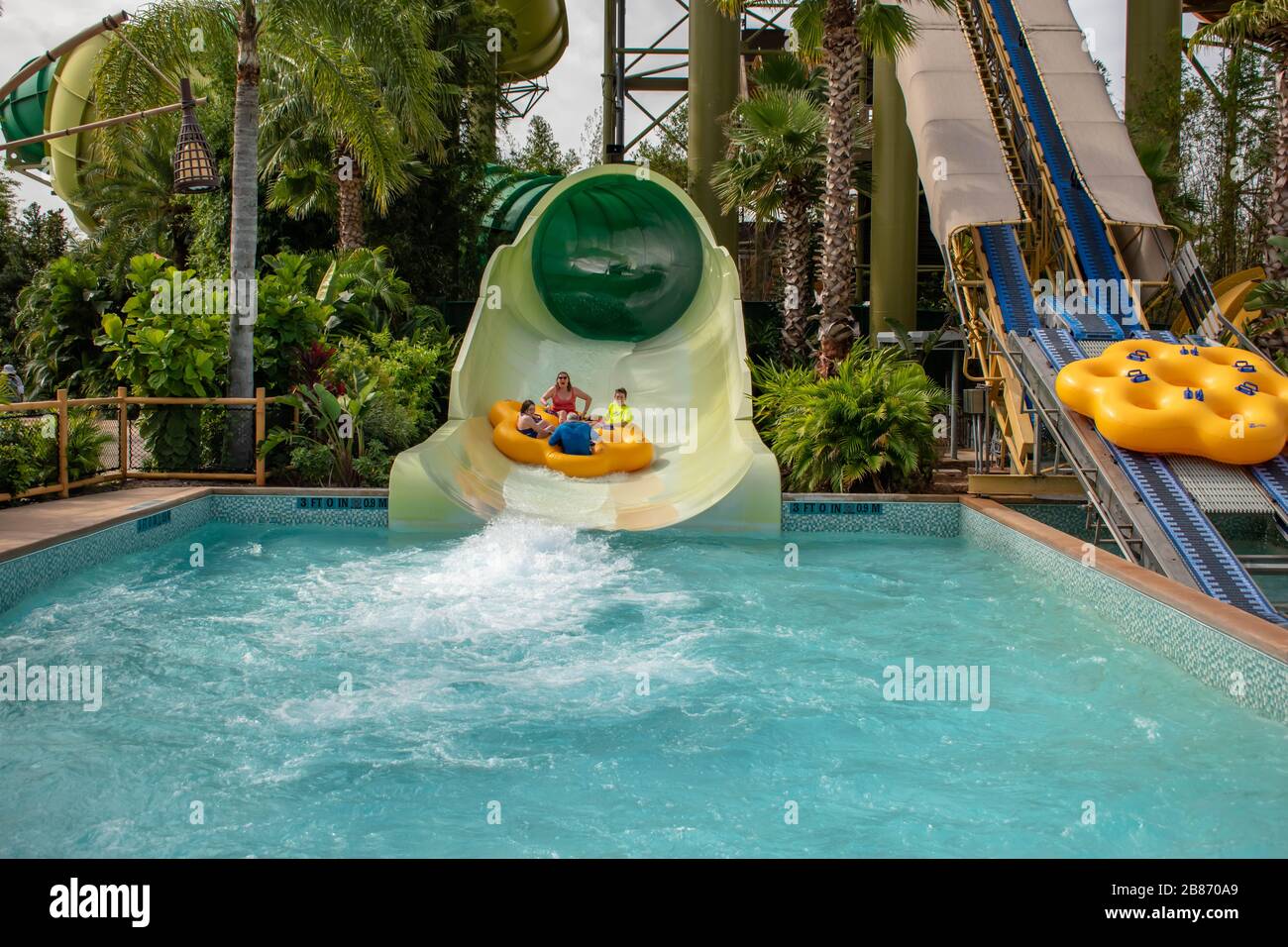 Orlando, Florida. March 10, 2020. People enjoying Puihi of Maku Puihi ...