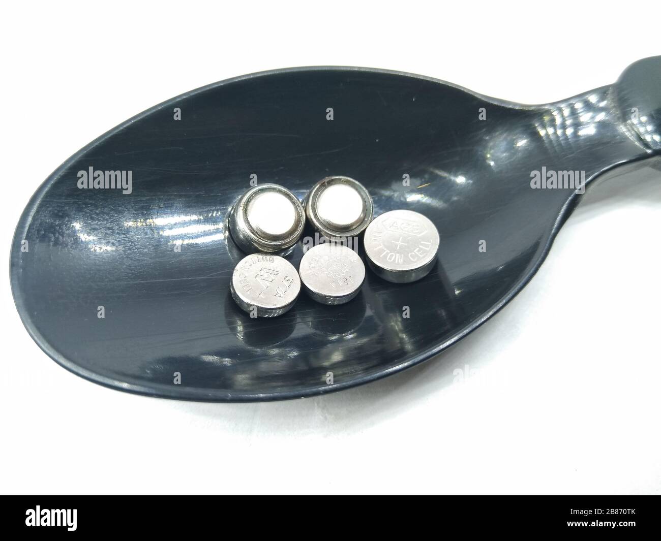 A picture of round battery Stock Photo - Alamy