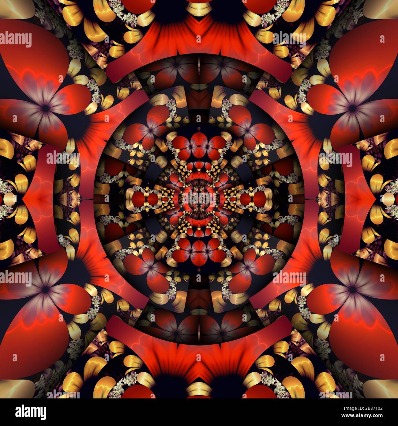 3D render of plastic background tile with embossed abstract colorful ...