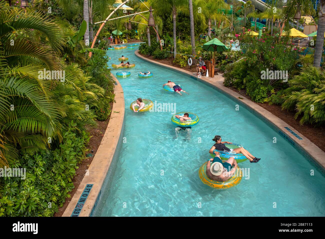 Orlando, Florida. March 10, 2020. People enjoying TeAwa The Fearless ...