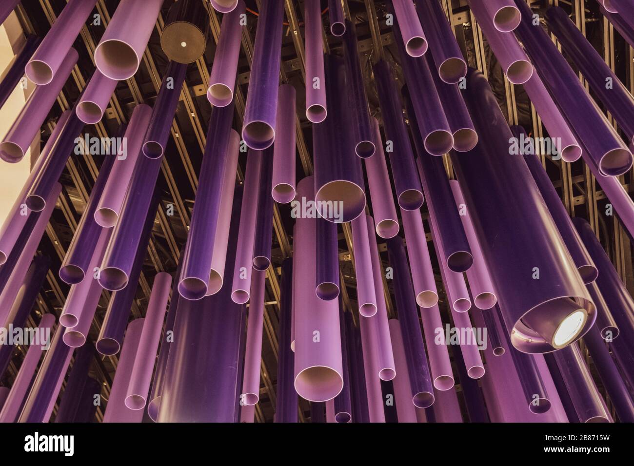 Violet pipes hi-res stock photography and images - Alamy
