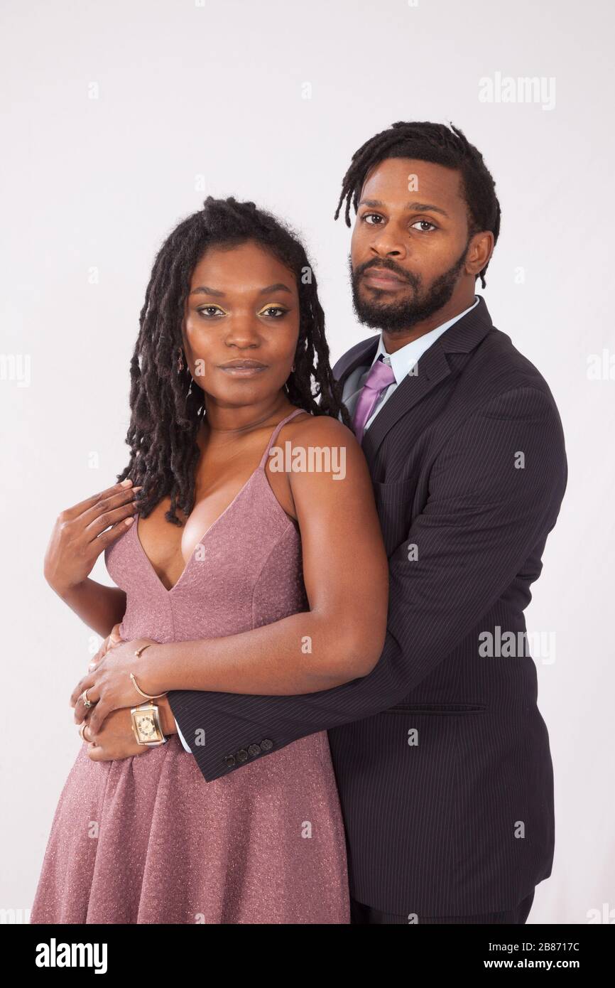 Romantic couple in a loving embrace Stock Photo - Alamy