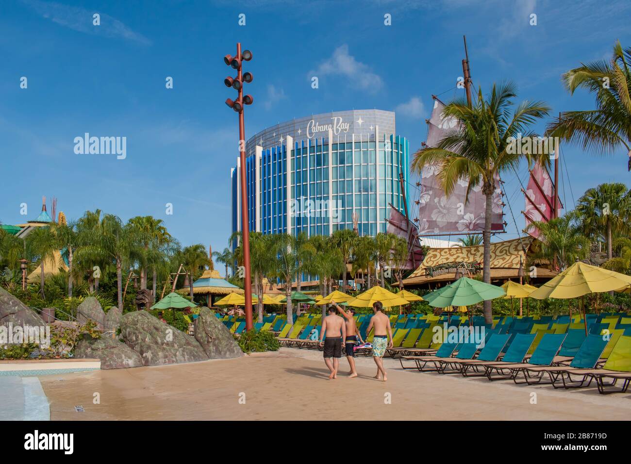 Orlando, Florida. March 10, 2020. People walking in Waturi Beach at ...