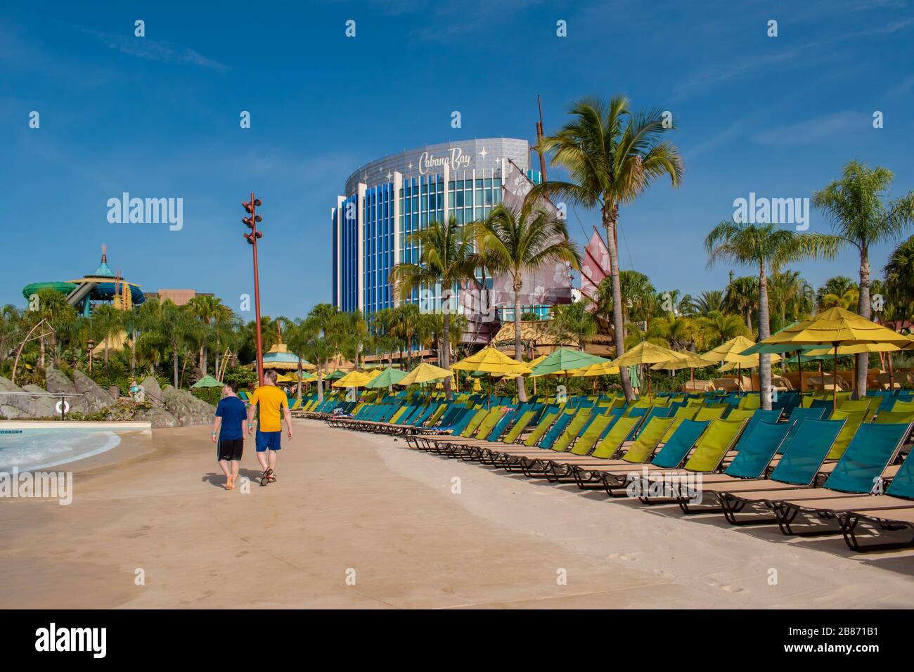 Orlando, Florida. March 10, 2020. People walking on Waturi Beach at ...