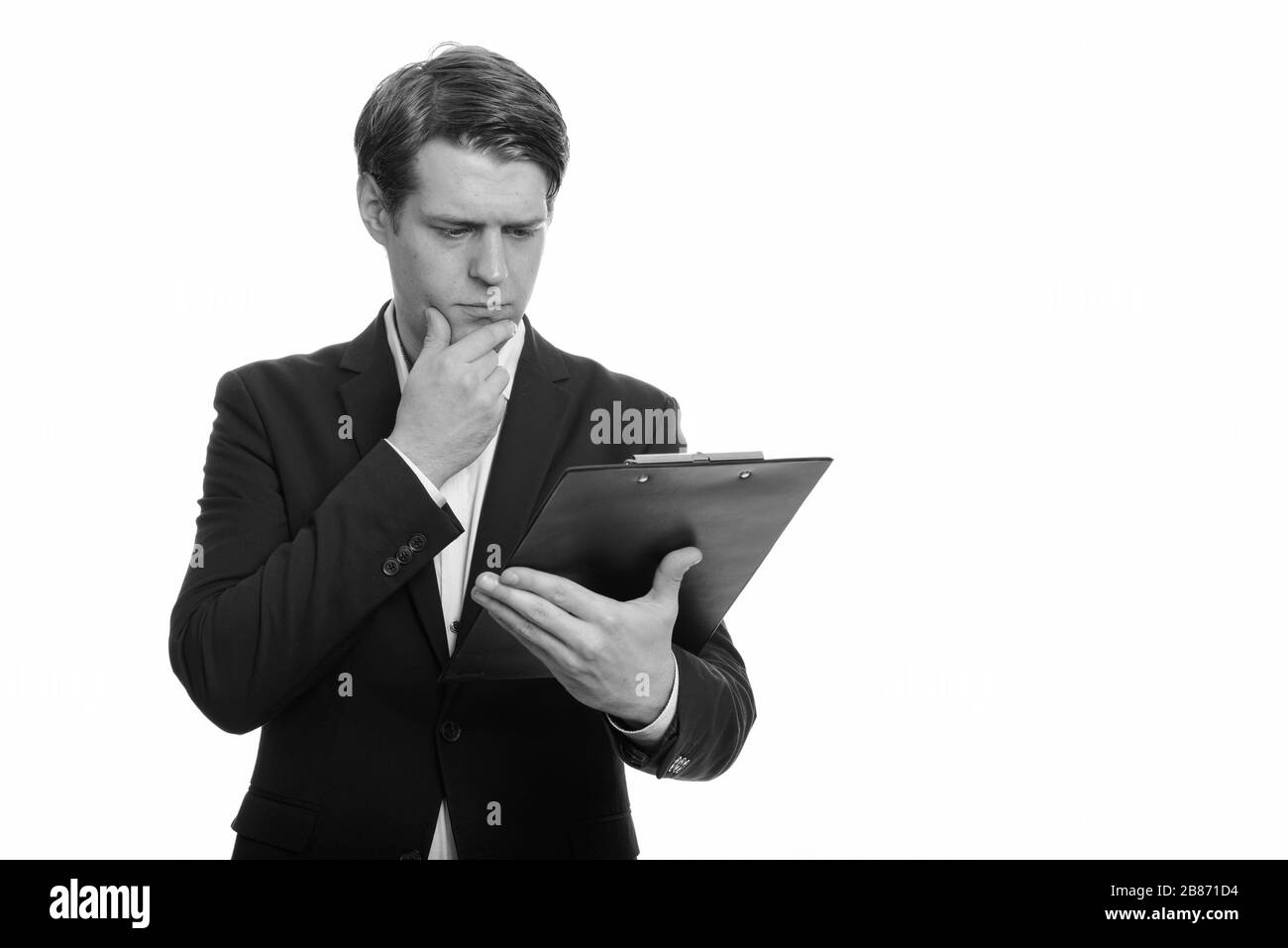 Thoughtful reading Black and White Stock Photos & Images - Alamy