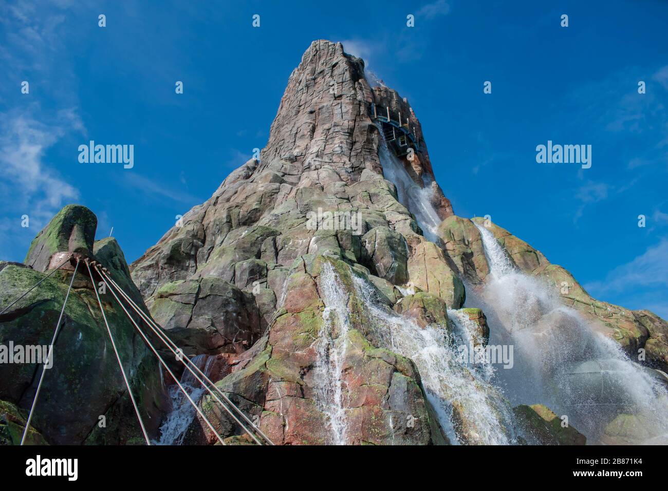 Orlando, Florida. March 10, 2020. Top view of Krakatau volcano and its ...