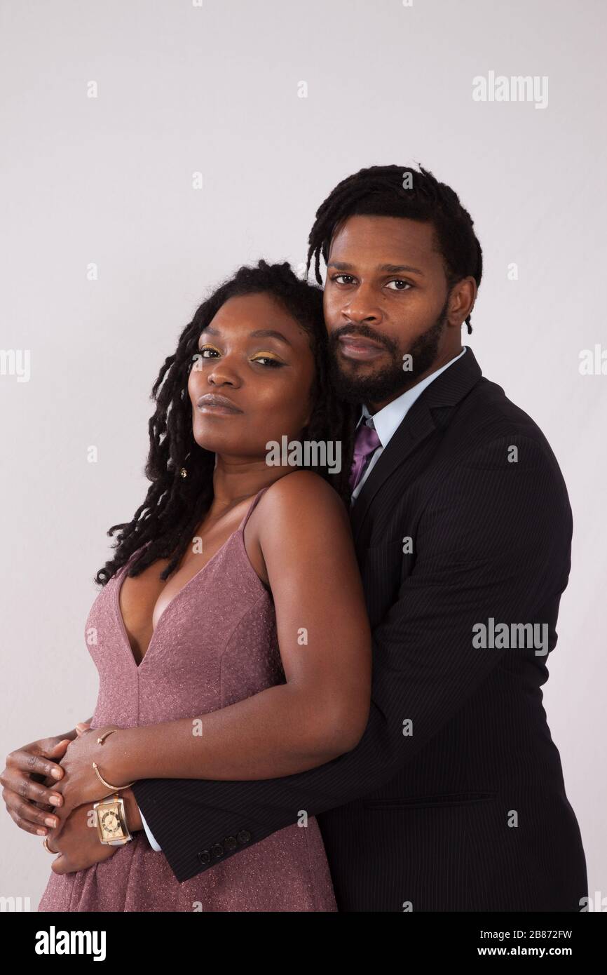 Romantic couple in a quiet embrace Stock Photo - Alamy