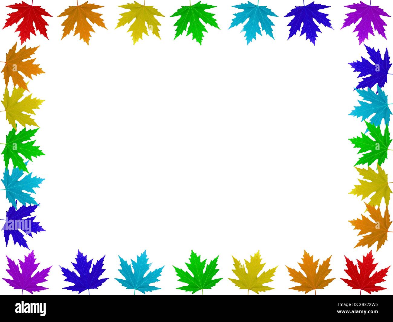 Autumn leaves banner isolated leaf Cut Out Stock Images & Pictures - Alamy
