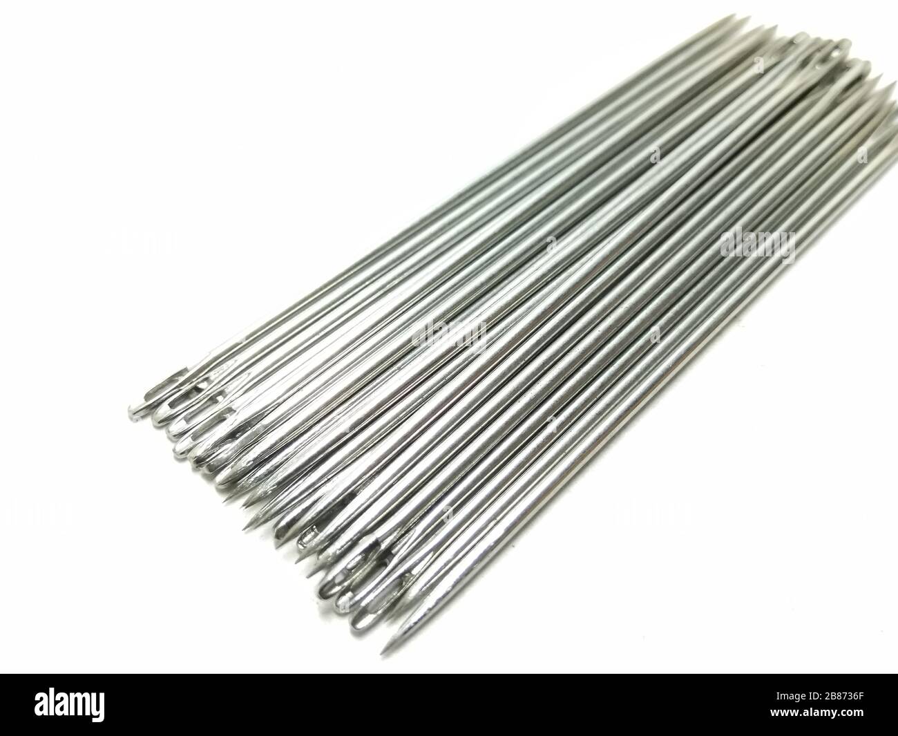 A picture of needles on white background Stock Photo - Alamy