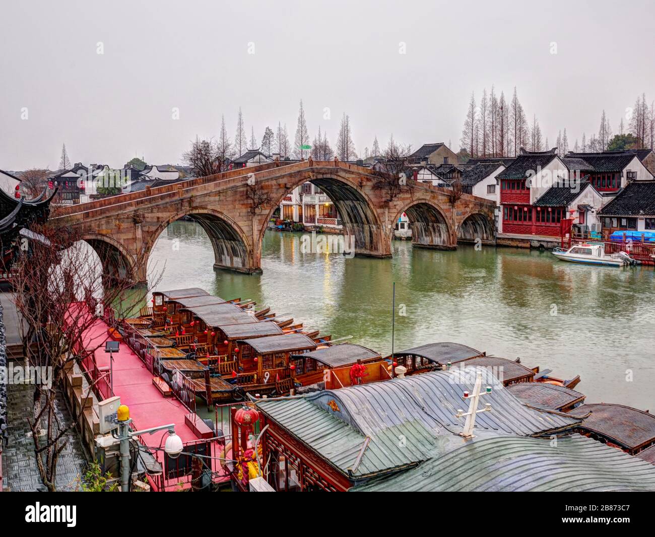 Zhujiajiao Ancient Water Town in Shanghai Stock Photo - Alamy