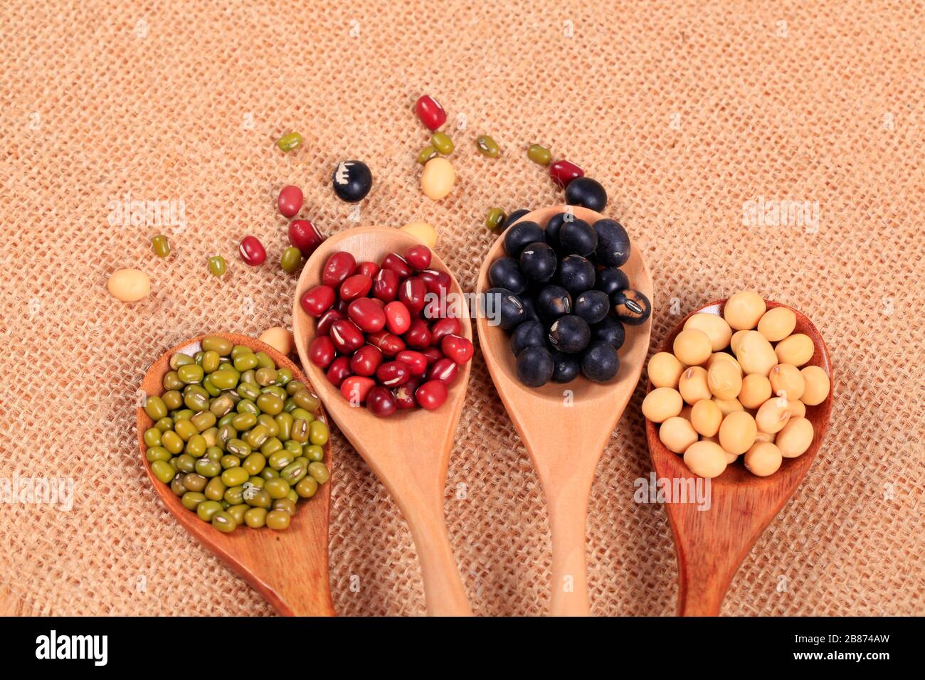 collection of legumes, A close-up Stock Photo - Alamy