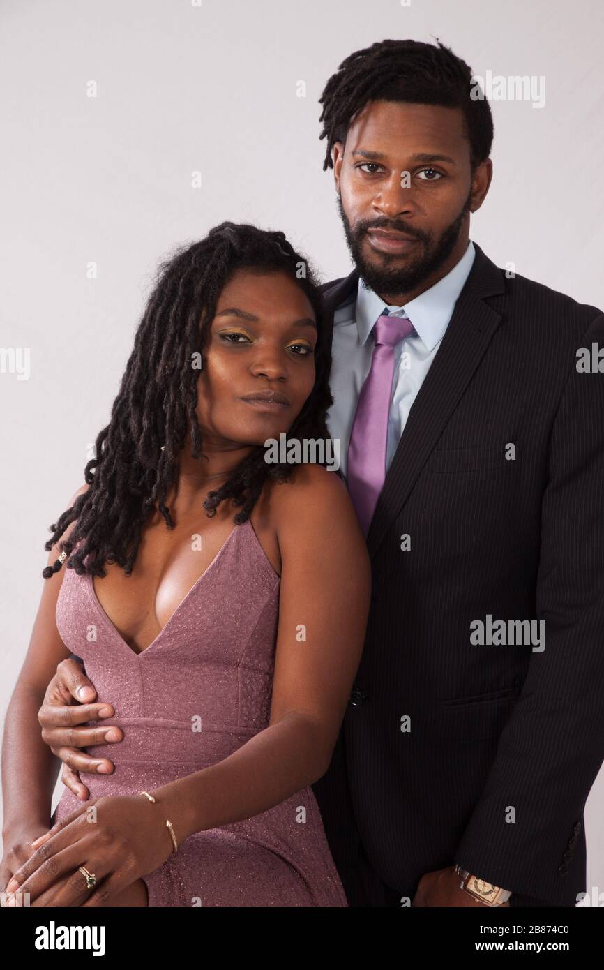 Romantic couple in a quiet embrace Stock Photo - Alamy