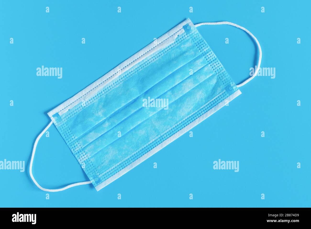Surgical medical mask. Mask to protect the mouth and nose from bacteria ...