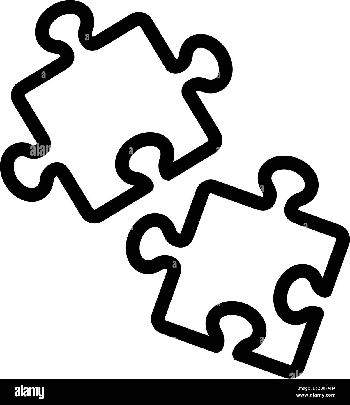 puzzle game icon vector outline illustration Stock Vector Image & Art ...