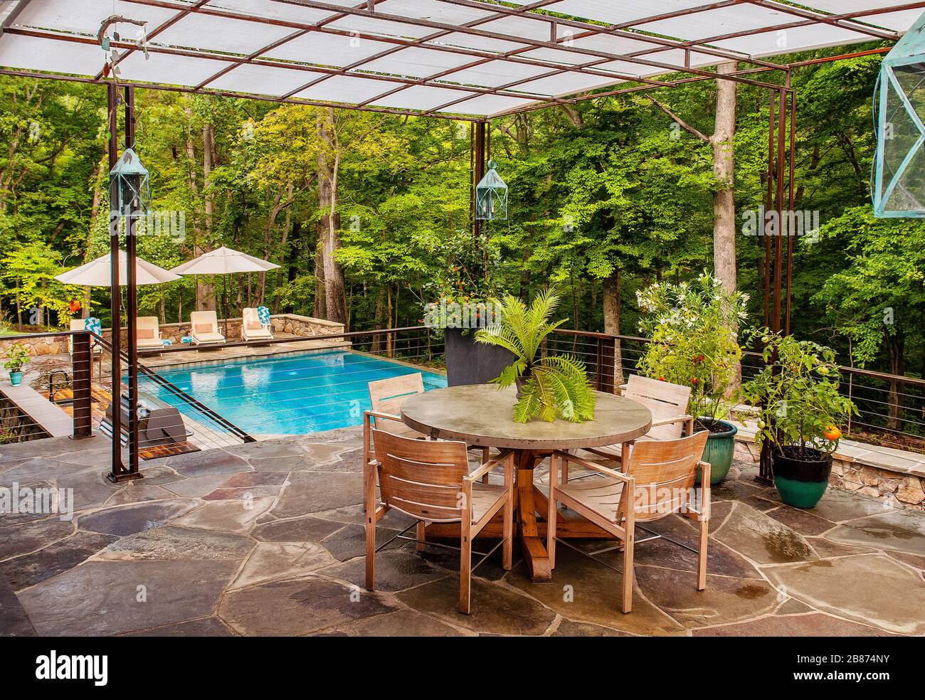 Outdoor living and Entertaining Stock Photo - Alamy