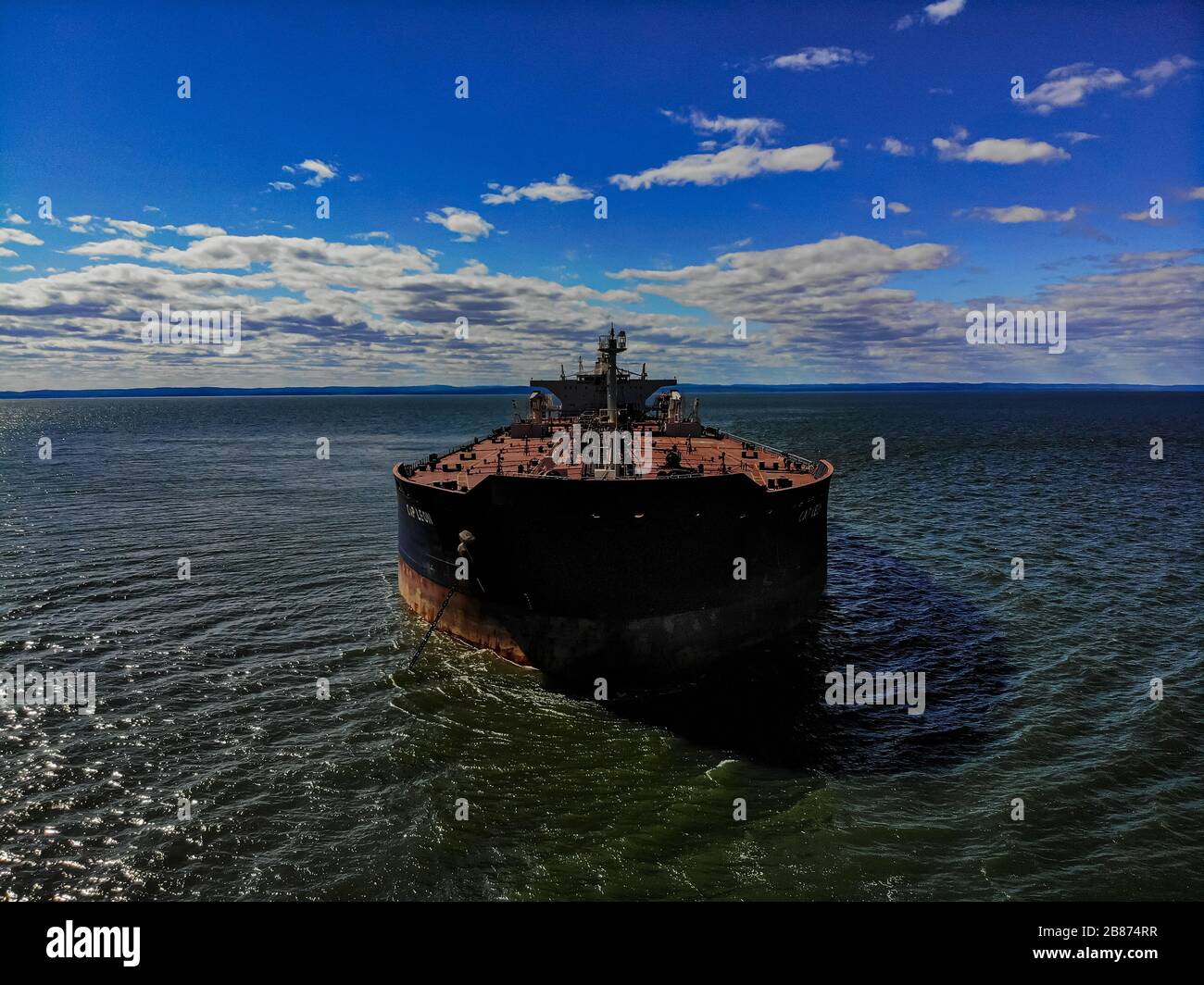 Aerial view sunrise offshore hi-res stock photography and images - Alamy