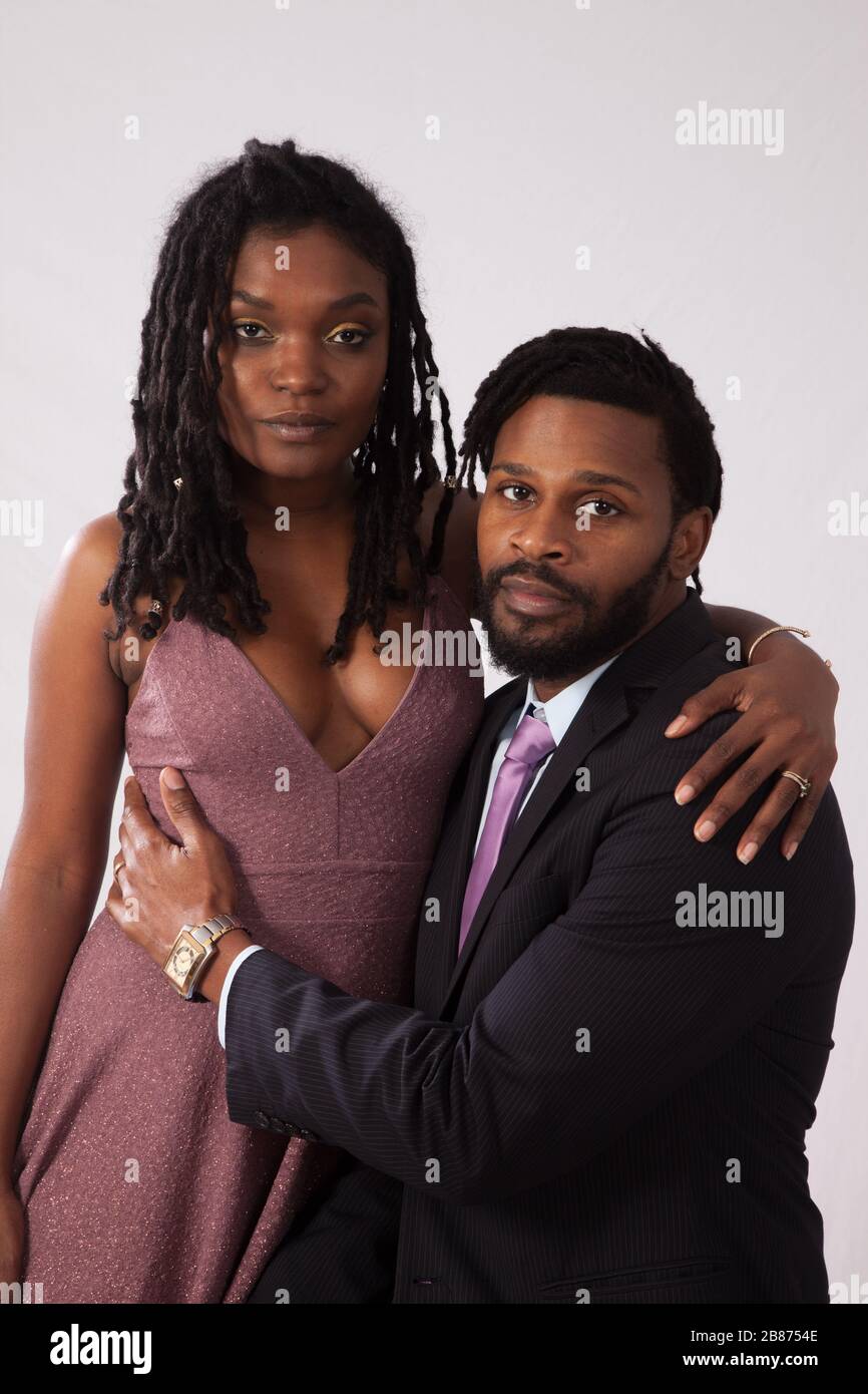 Romantic couple in a quiet embrace Stock Photo - Alamy