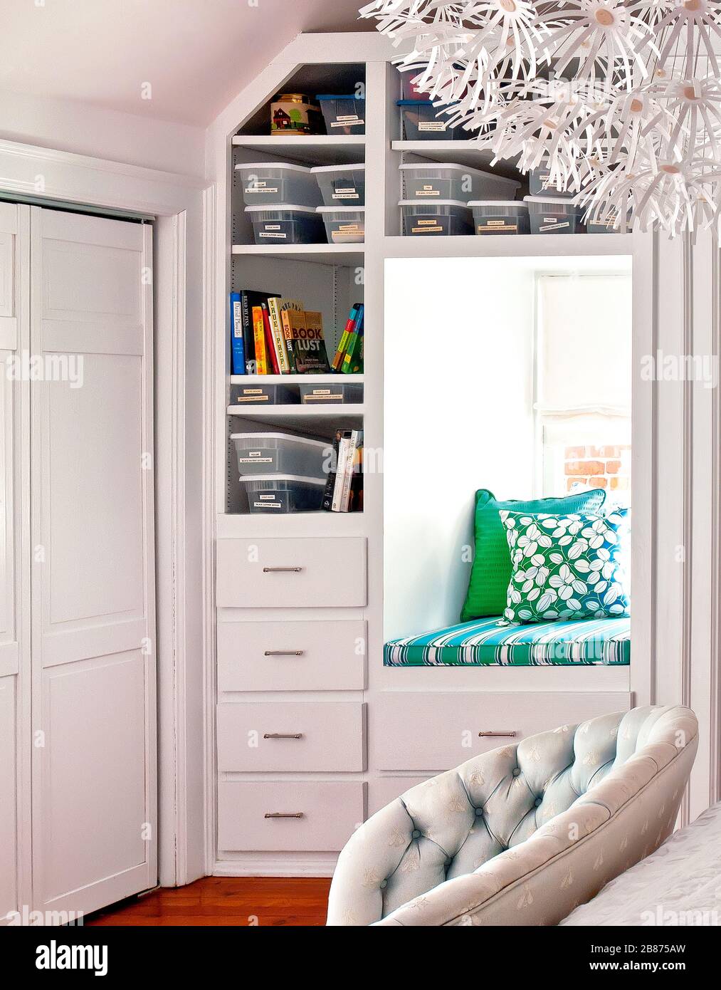 Storage Ideas for the Bedroom Stock Photo - Alamy