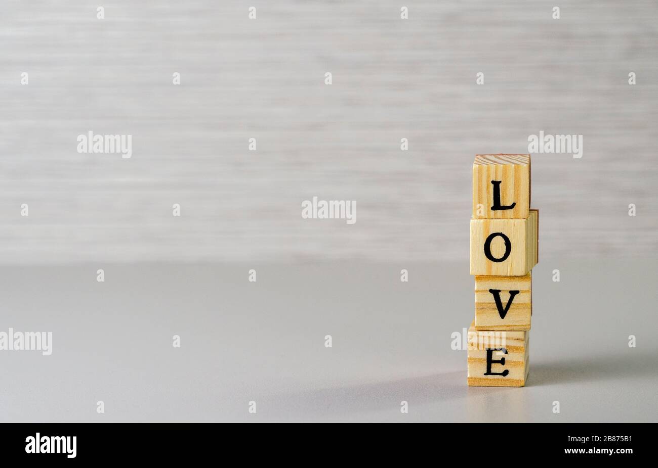 Word love made wood letters hi-res stock photography and images - Alamy