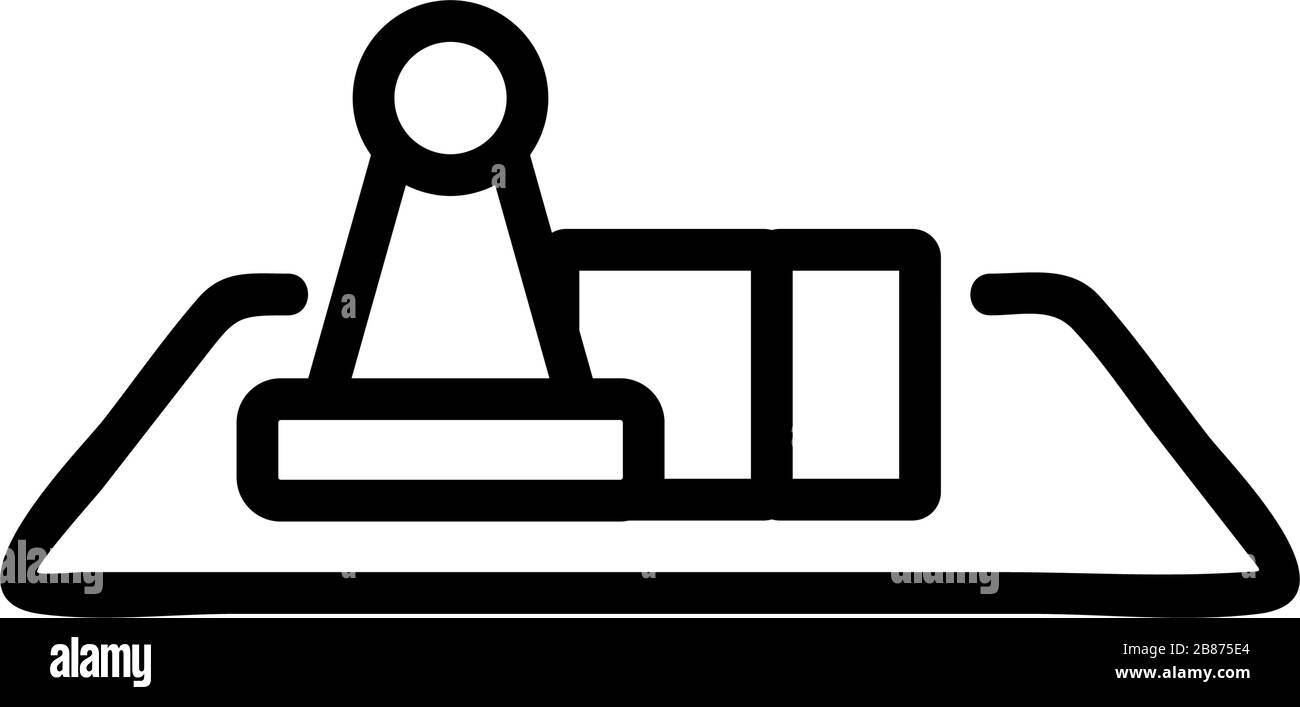 the game table icon vector outline illustration Stock Vector Image ...