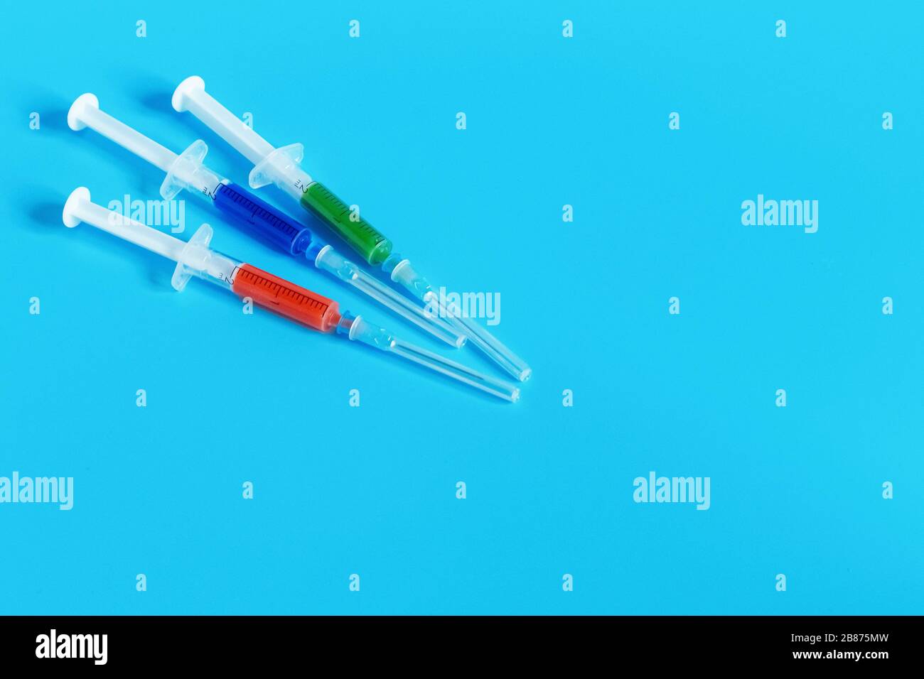 Vaccine and syringe for injection. Prevention, immunization and ...