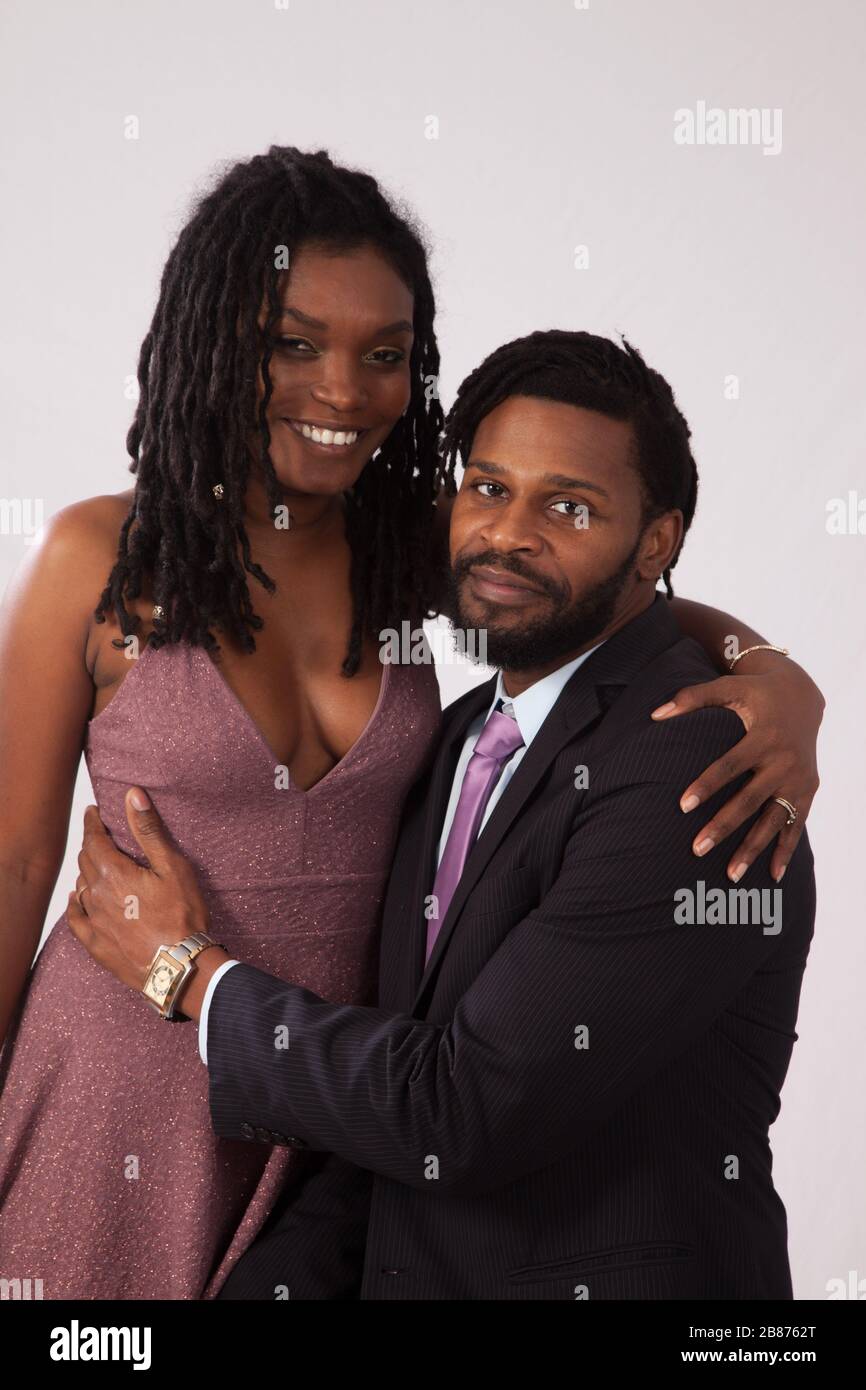Romantic couple in a loving embrace Stock Photo - Alamy