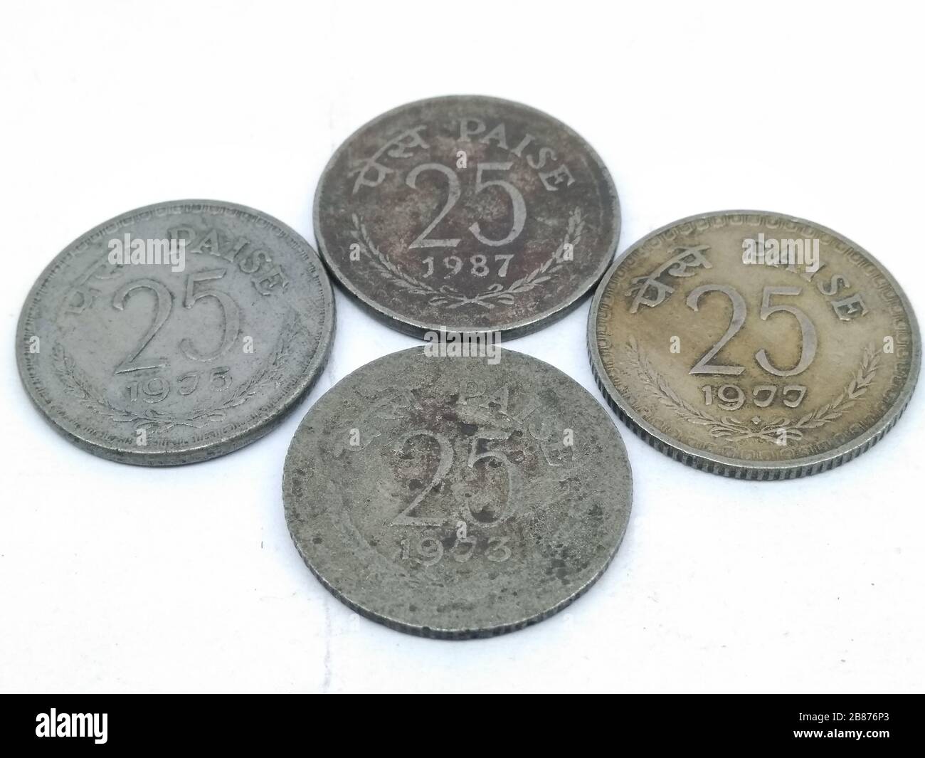 A picture of coin with white background Stock Photo - Alamy