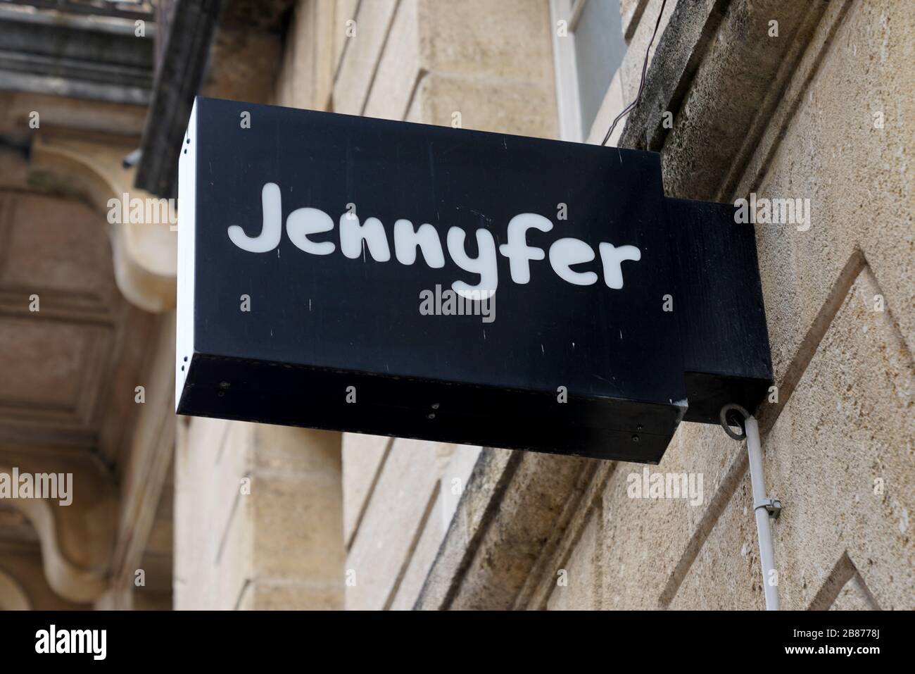 Bordeaux , Aquitaine / France - 10 28 2019 : Jennyfer logo store sign ...