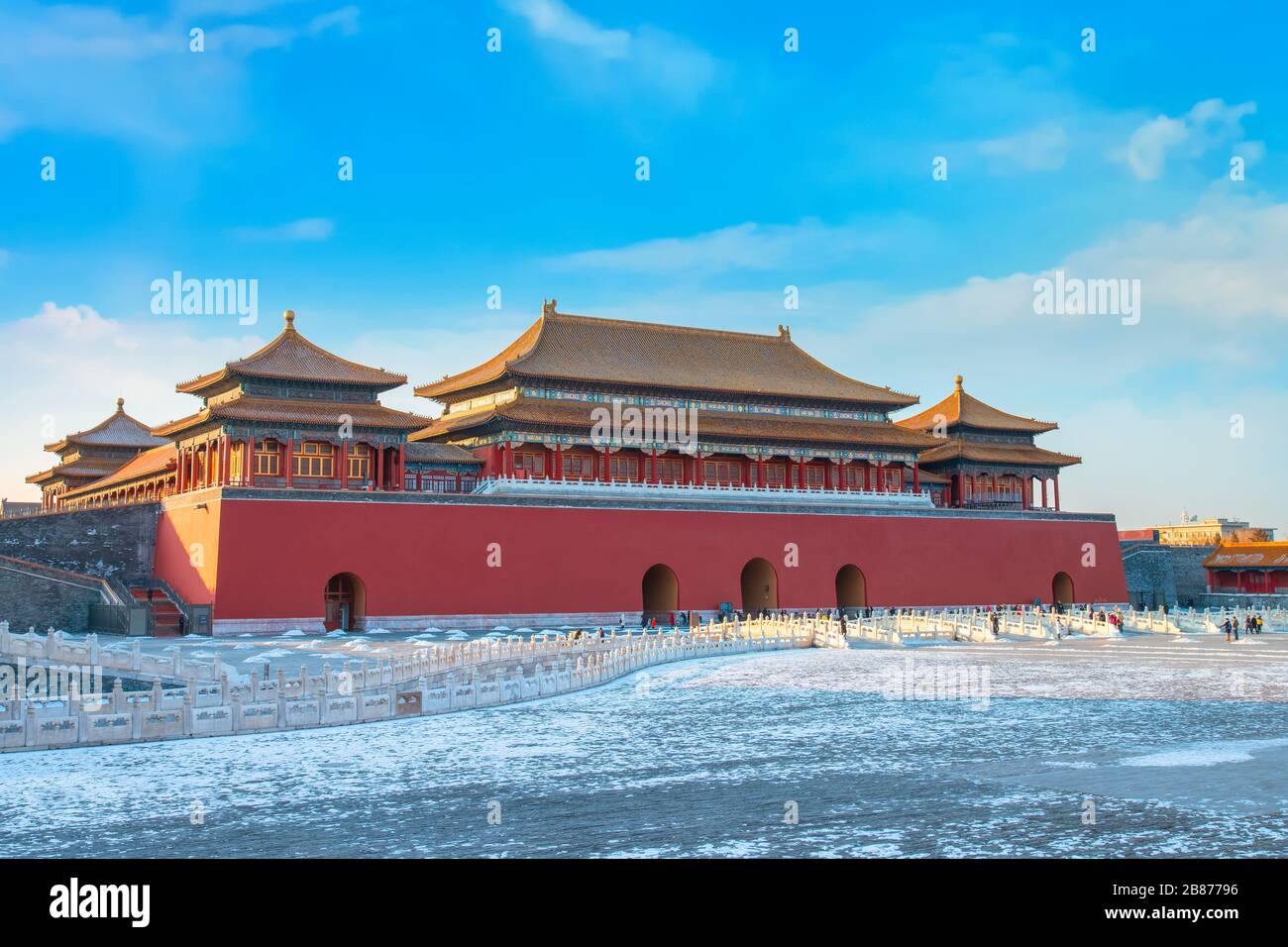 Beijing, China - Jan 9 2020: Wumen (Meridian Gate) of the Forbidden ...