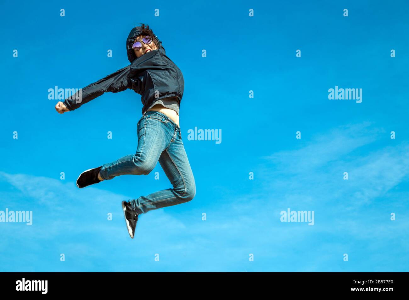 Blue jump suite hi-res stock photography and images - Alamy