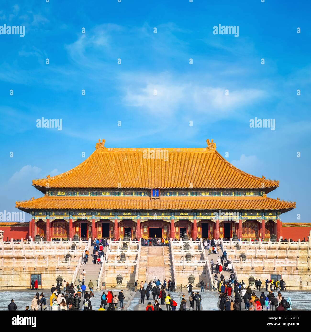Beijing, China - Jan 9 2020: Taihedian (Hall of Supreme Harmony ...